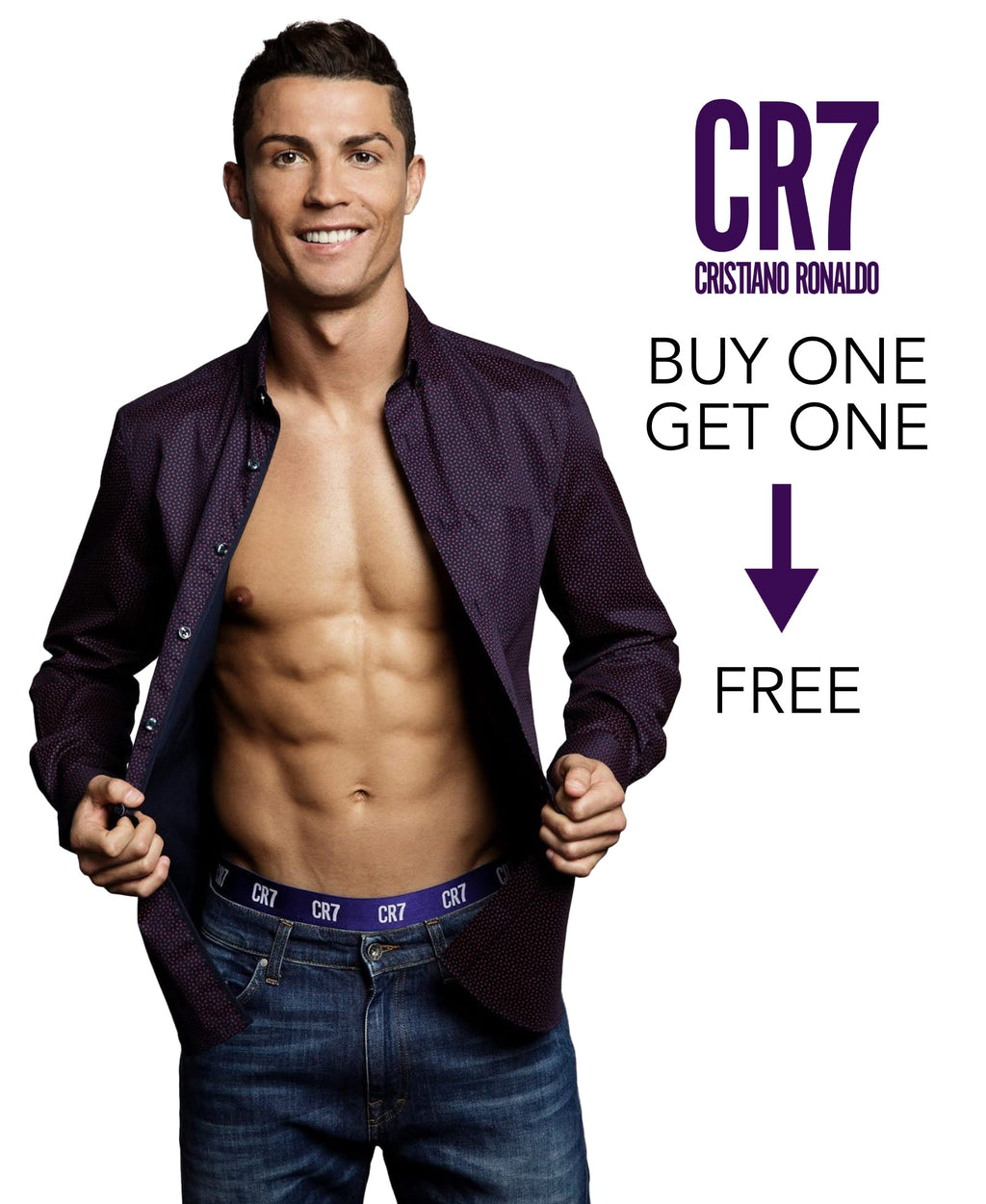 BUY1 GET1 FREE – CR7 Underwear
